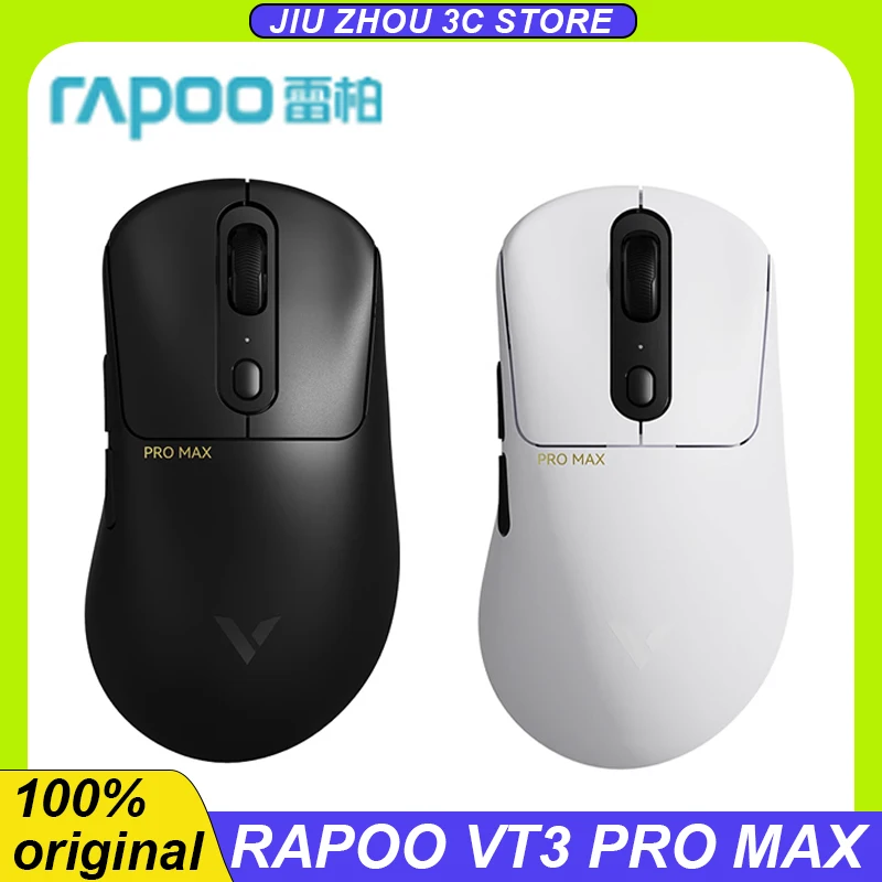 RAPOO-VT3-PRO-MAX-Wiress-Mouse-PAW3950-Ultimate-8k-59g-Lightweight-Dual-Mode-800mAh-Ergonomic ...