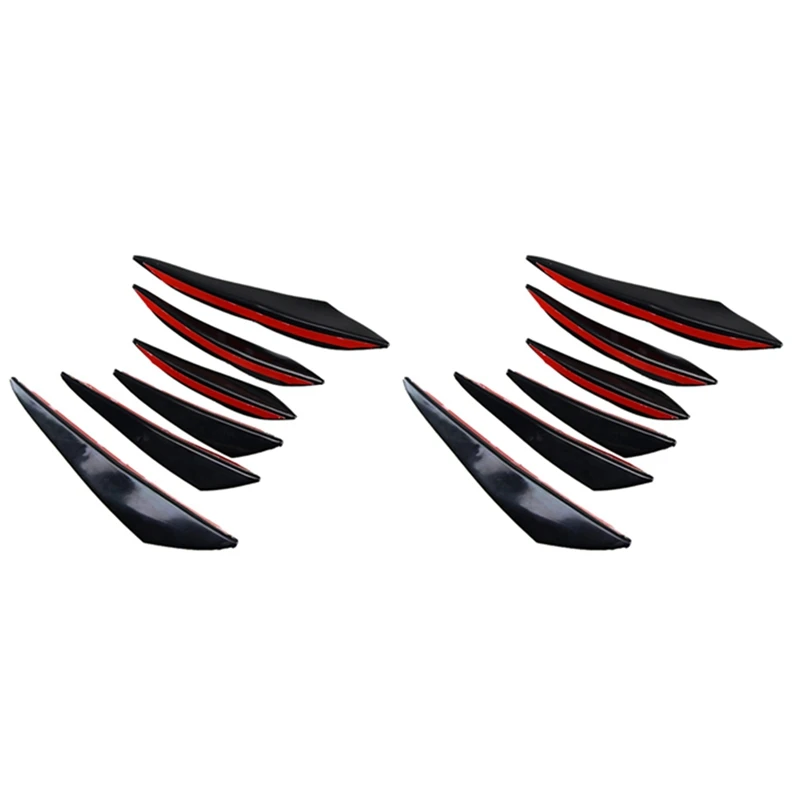 Universal Pvc Car Front Bumper Lip Protector Rear Diffuser Auto Spoiler ...