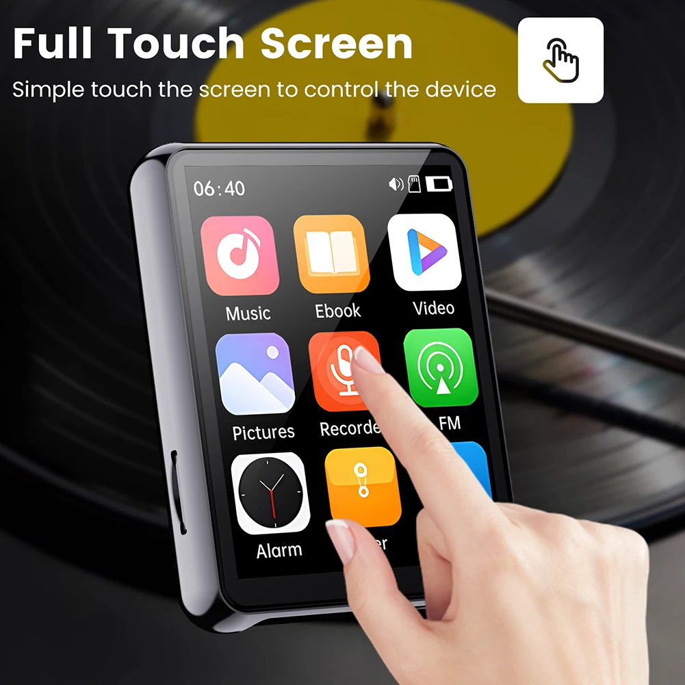 2024 New HiFi MP3 Player Music Speaker Full Touch Screen FM/Speaker ...