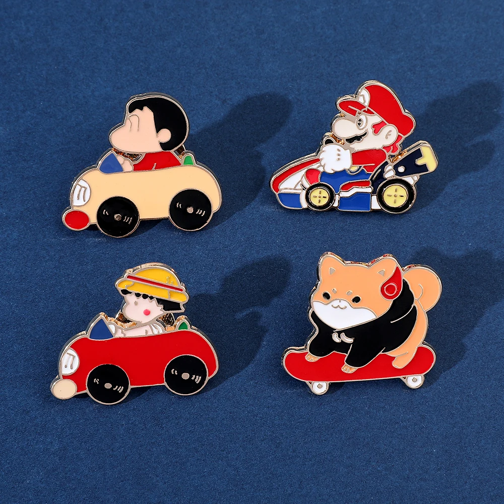 Japan-Anime-Crayon-Shin-Chan-Lapel-Pins-Nohara-Shiro-With-Chain-Badges ...