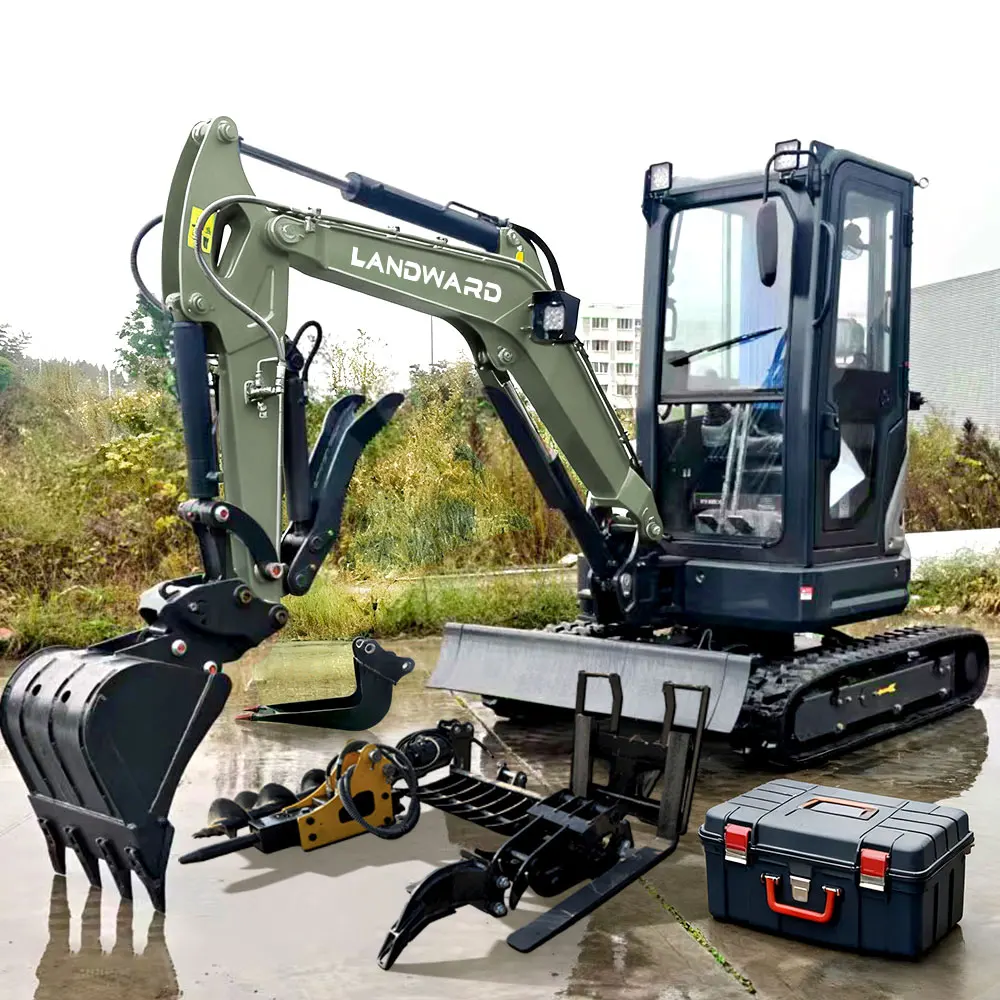 Landward 3 Ton Mini Excavator Yanmar/Kubota Engine Excavators 2.5 Ton ...