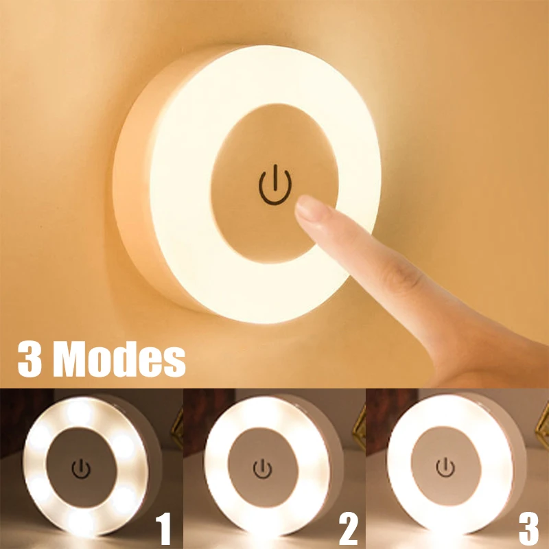 Mini-LED-Sensor-Night-Lights-3-Modes-USB-Rechargeable-Magnetic-Base ...
