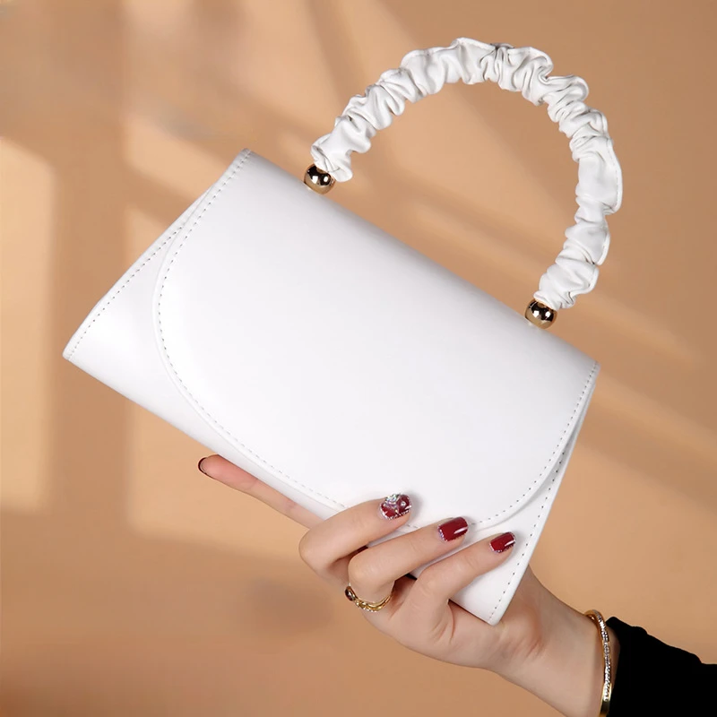 Women-Top-handle-Bags-White-Leather-Bride-Handbags-Purse-Designer ...