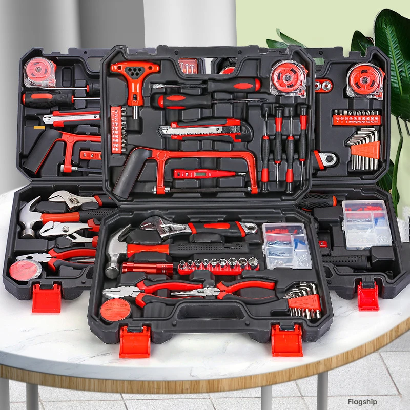 Juego-de-herramientas-de-mano-para-el-hogar-Kit-de-herramientas-manuales-para-bricolaje-sierra ...