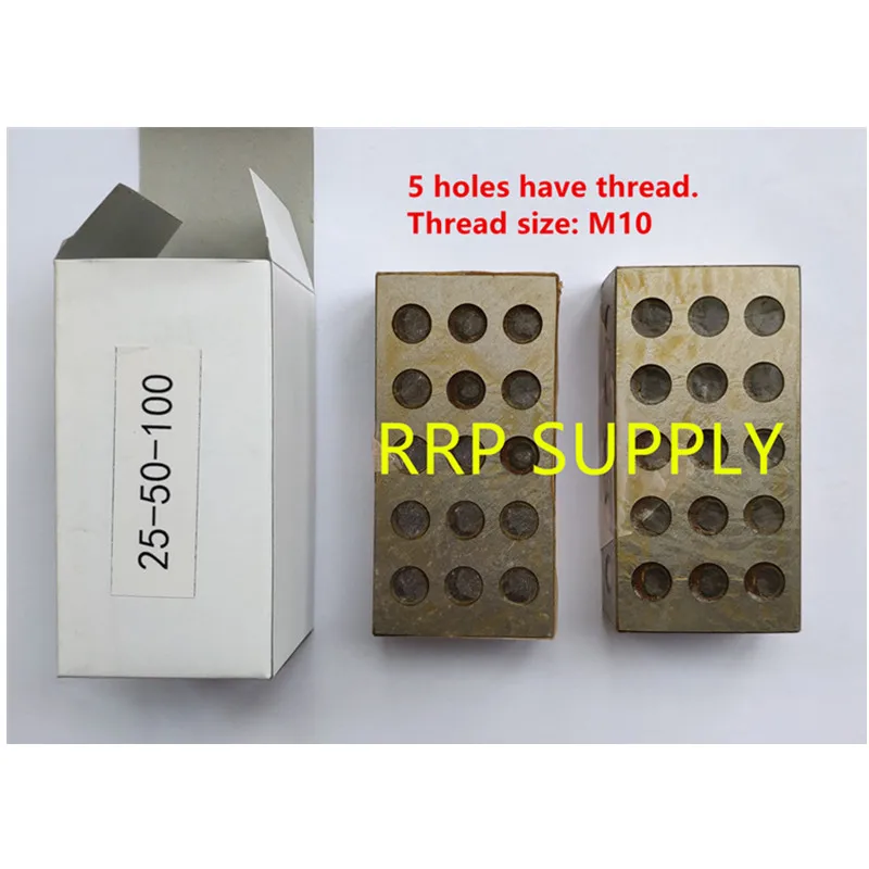 23-holes-Precision-25-50-100mm-Blocks-1pair-2pcs-parallel-clamping ...