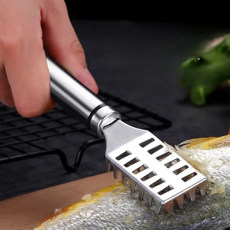 Multifunctional Stainless Steel Fish Scale Scraper Fish DescalingTool ...