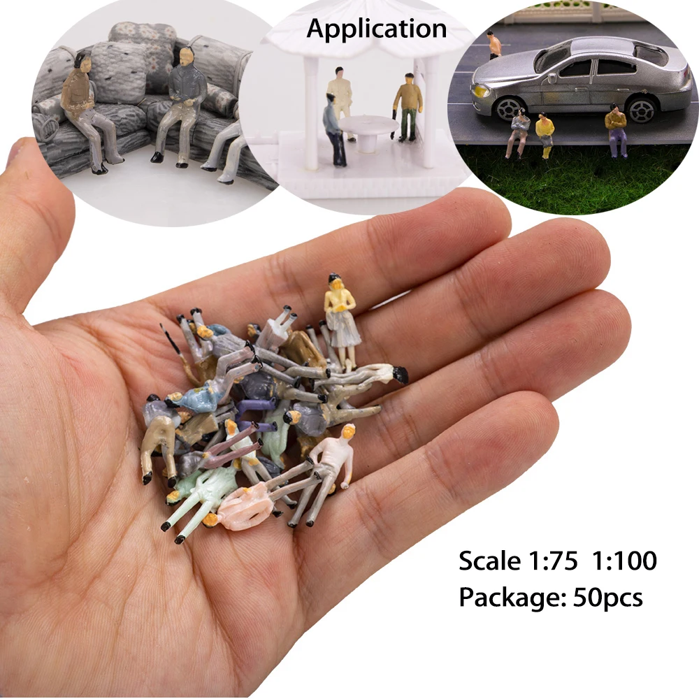 Scale-1-75-1-100-Miniature-Figures-Model-People-For-HO-Railway-Train ...