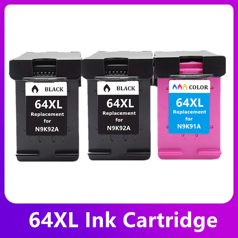 Compatible 64xl Ink Cartridge For Hp 64 Xl For Hp64 Envy 6200 7100 7800 ...