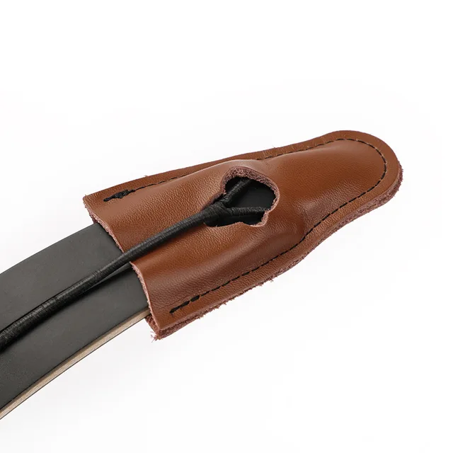 s Leather Bow Protectors 2-Pack Leather Recurve S - Limb End Guard Caps ...