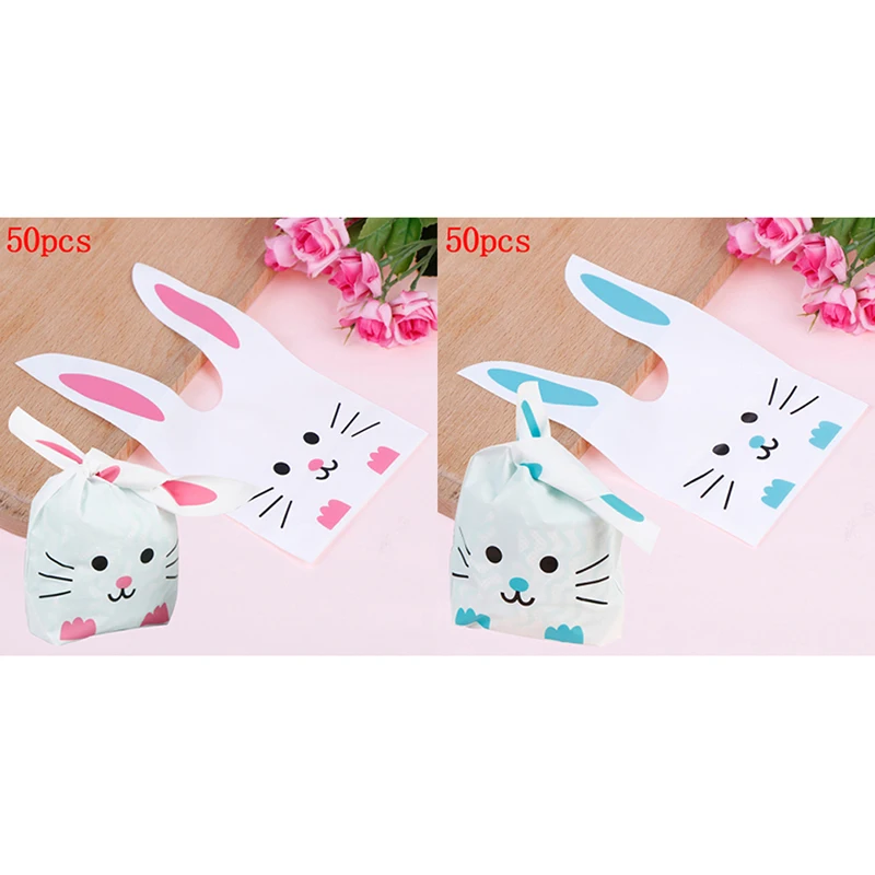50pcs-Cute-Long-Bunny-Rabbit-Ear-Gift-Bag-Easter-Candy-Gift-Plastic ...