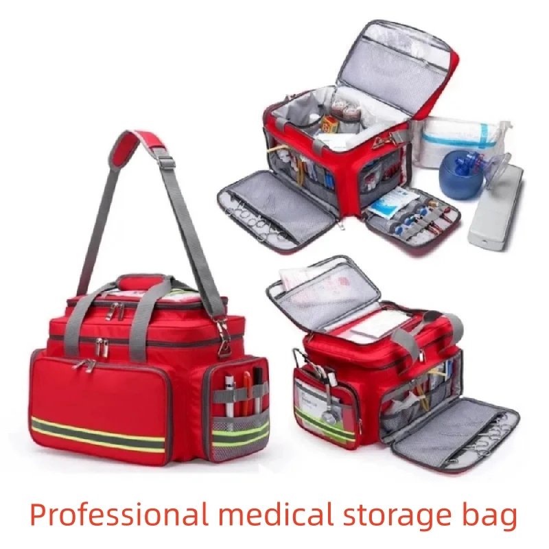 First-Aid-Medical-Bag-Outdoor-Emergency-Rescue-Large-Capacity-Bag-Empty ...