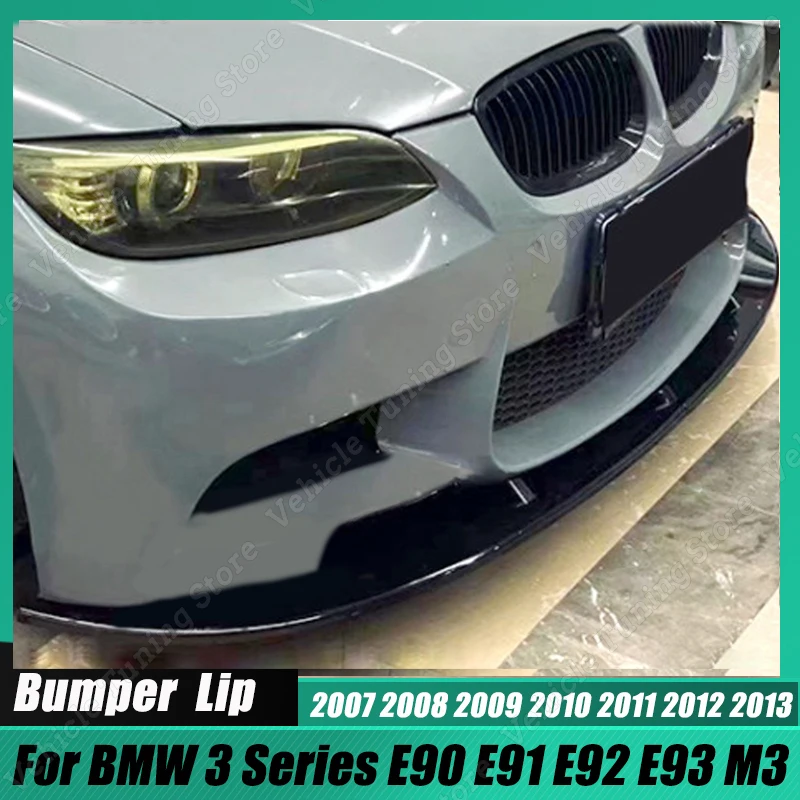 For BMW 3 Series E90 E91 E92 E93 M3 2007-2013 Gloss Black ABS Car Front ...