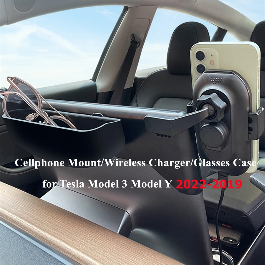 Multifunction-Cellphone-Mount-Wireless-Charger-for-Tesla-Model-3-Model ...