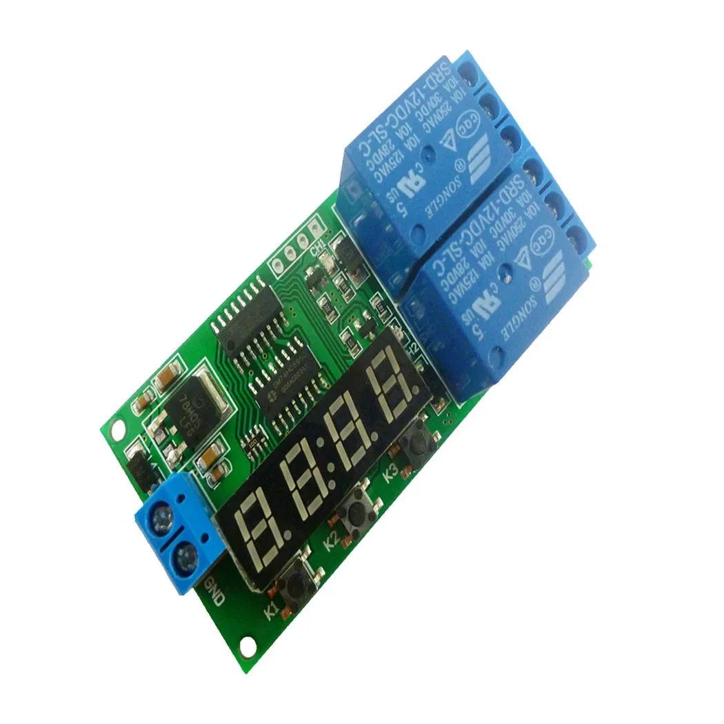 DC-12V-2-CH-Multifunction-Delay-Timer-Module-Delay-Relay-Controller ...