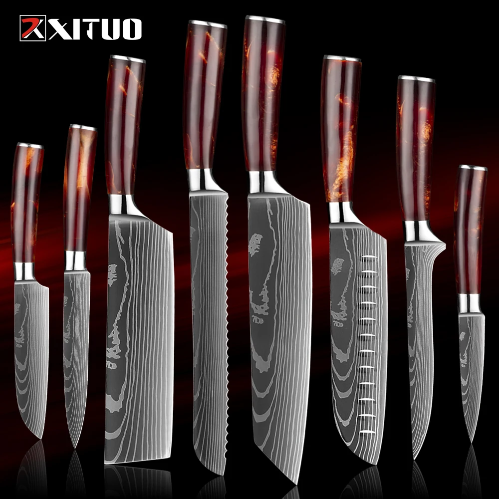 XITUO-1-8Piece-Kitchen-knife-Set-7Cr17Mov-Stainless-Steel-Chef-Knife ...