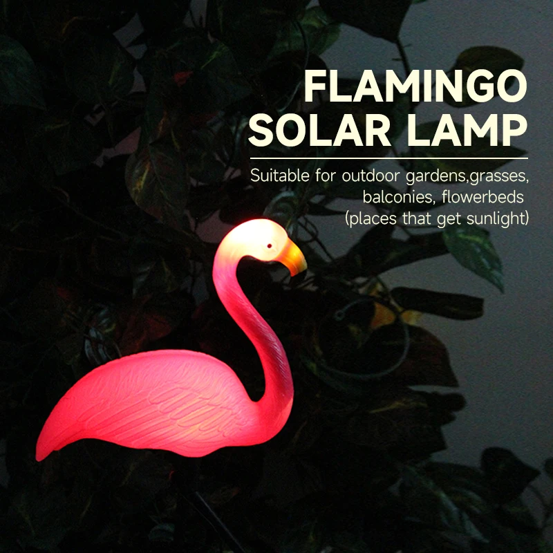 Pink-Flamingo-Solar-Garden-Light-Outdoor-Courtyard-Decoration-Lantern ...