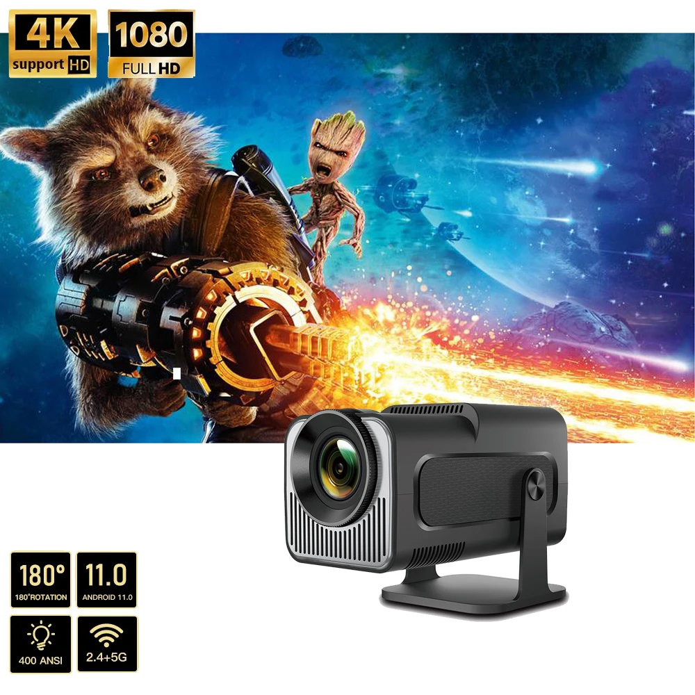 Projector-HY320-Mini-Newly-Native-720P-Android-11-4K-Projector-300ANSI ...