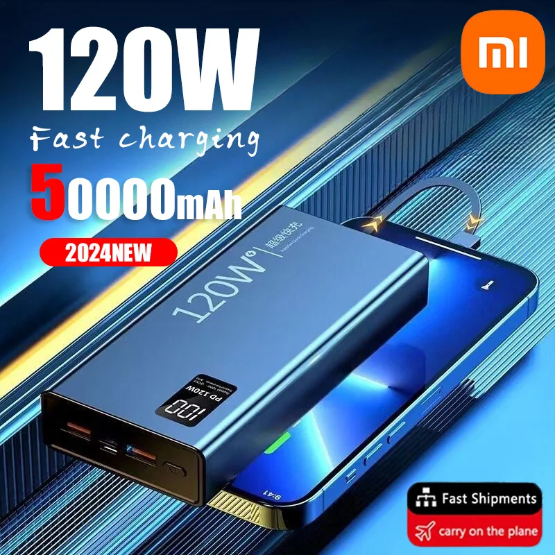 Xiaomi-50000mAh-Power-Bank-120W-Super-Fast-Charging-High-Capacity-Powerbank-Portable-Battery ...