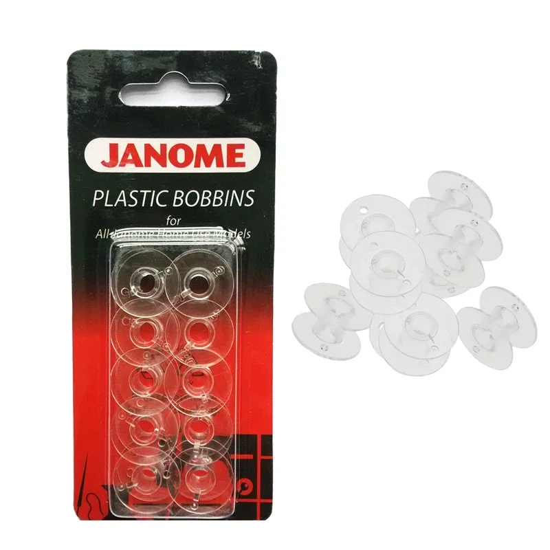 JANOME-Plastic-Bobbins-x10-in-Packet-for-All-Janome-Home-Use-Model ...