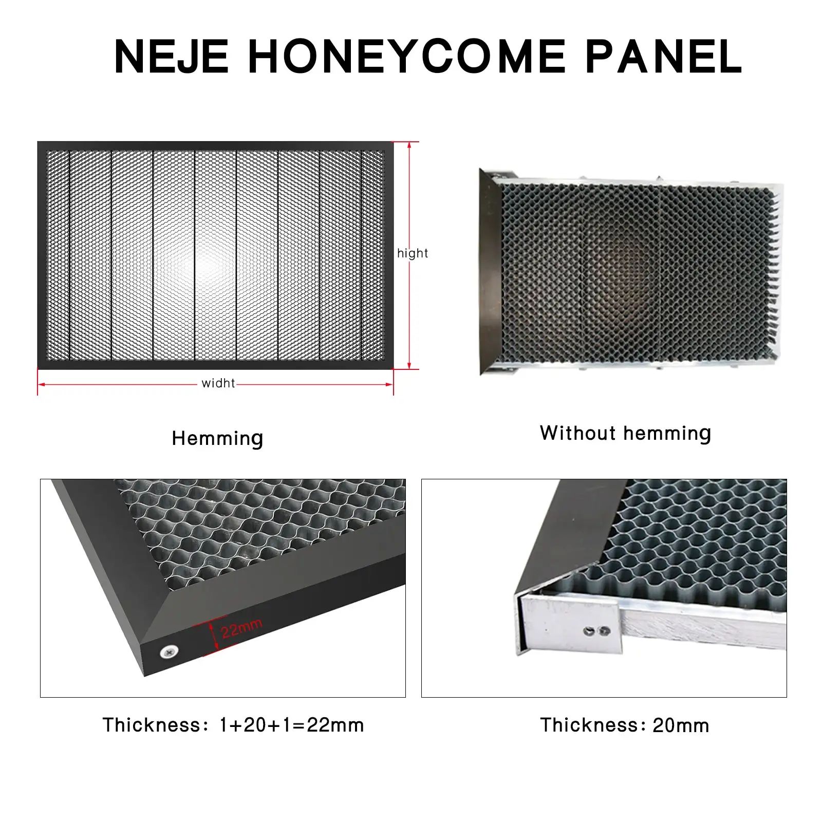 NEJE Laser Engraver Pad Backing Plate Honeycomb Panel Work Platform for ...