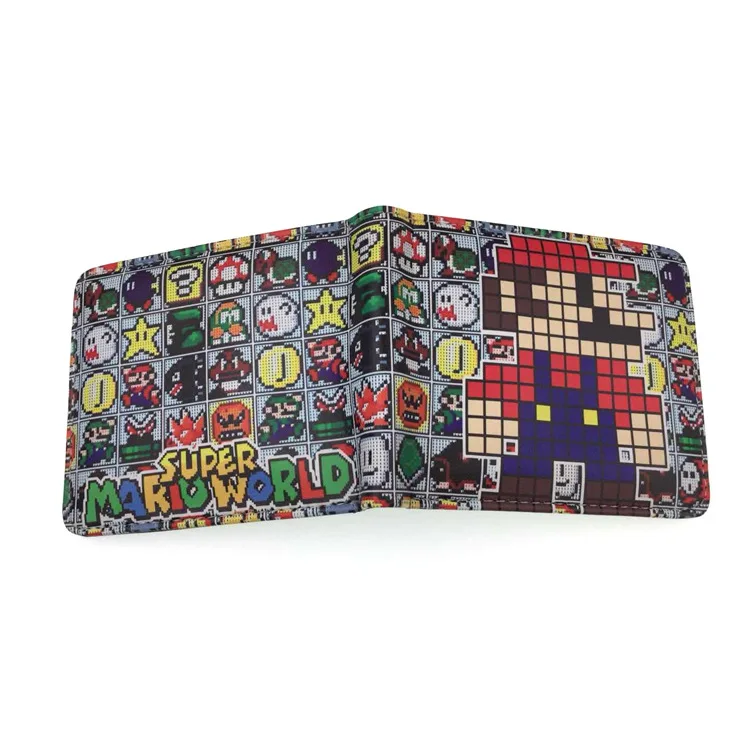 Cartera con periféricos de animé Super Mario Yoshi Luigi, linda figura ...