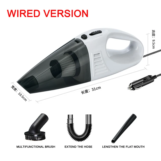Wireless Car Vacuum Cleaner Handheld Car Vacuum Cleaner Home and Car ...