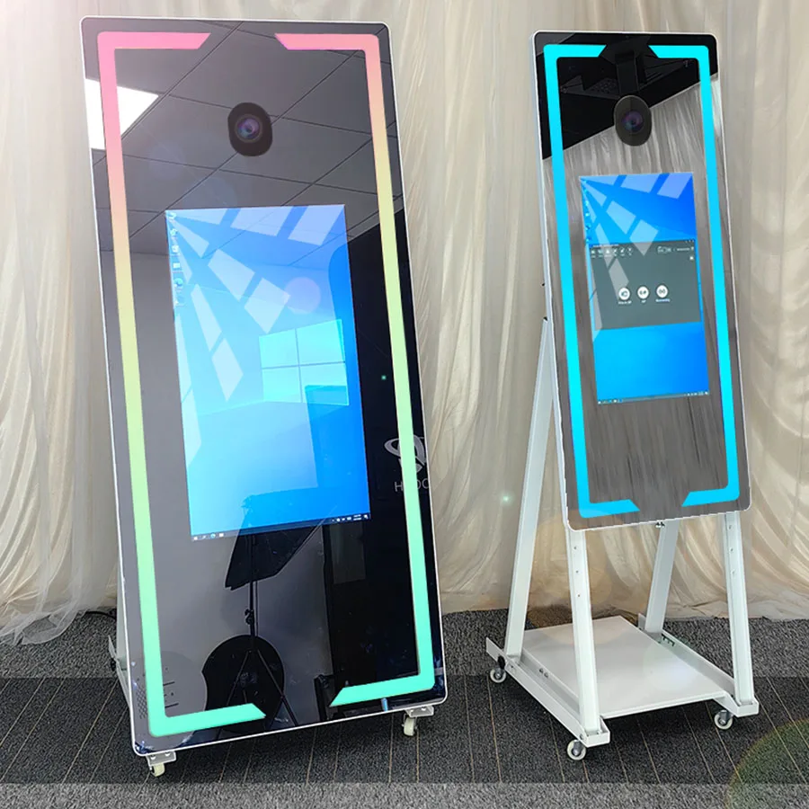 Novo-45-65-Smart-Magic-Mirror-Photo-Booth-Casamento-Festa-Built-in-Mini ...