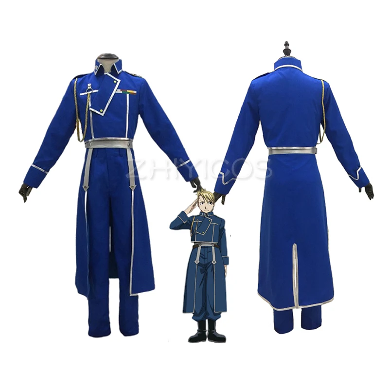 Fullmetal Alchemist Roy Mustang/Maes Hughes Cosplay Costume Uniform ...