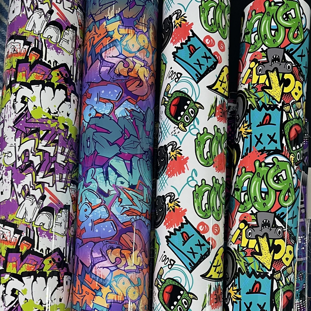 50-150CM-Sticker-Bomb-Vinyl-Wrap-StickerBOMB-Adhesive-Cartoon-JDM ...