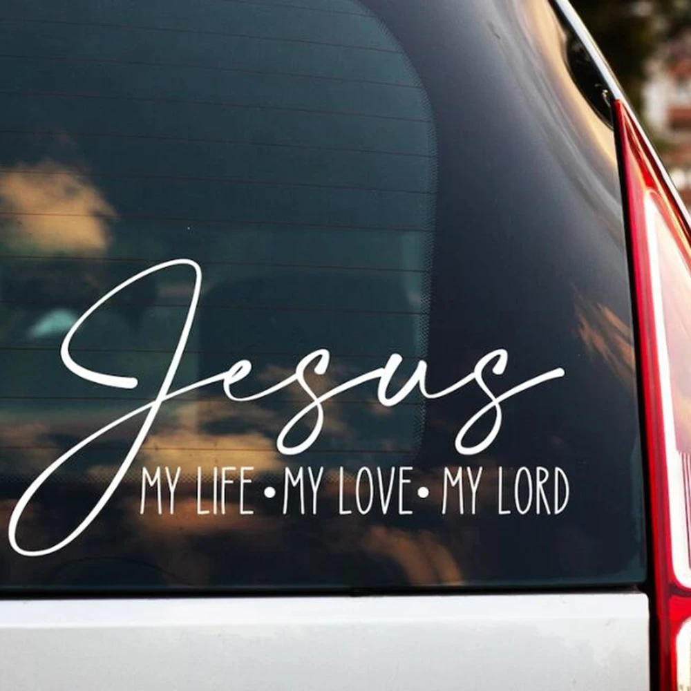 Jesus-Christian-Car-Sticker-Decal-Bible-Verse-God-Faith-Love-Lord-Quote ...