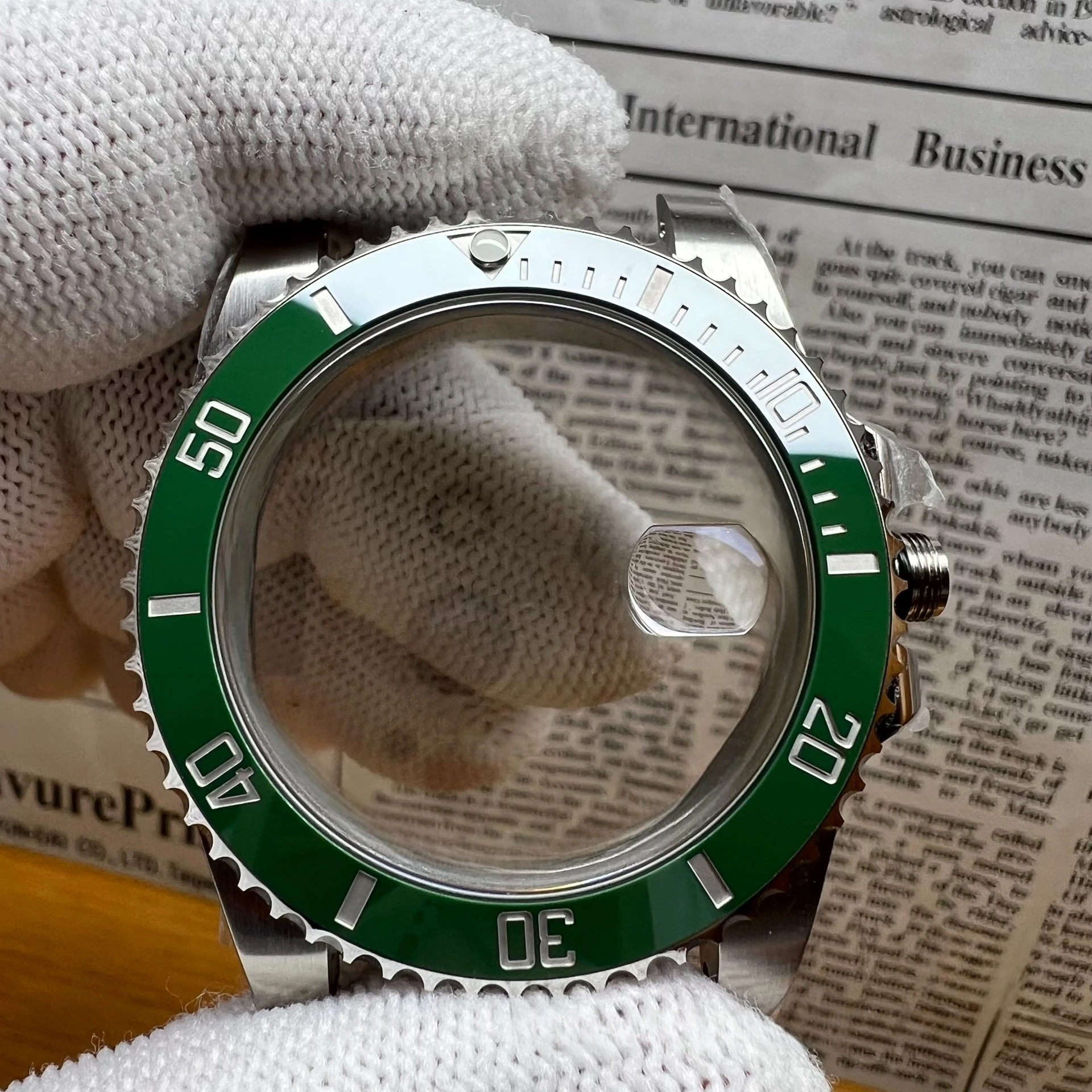 Clean-40-41mm-Submariner-Cases-Men-s-Watch-Ceramic-Bezel-Stainless ...