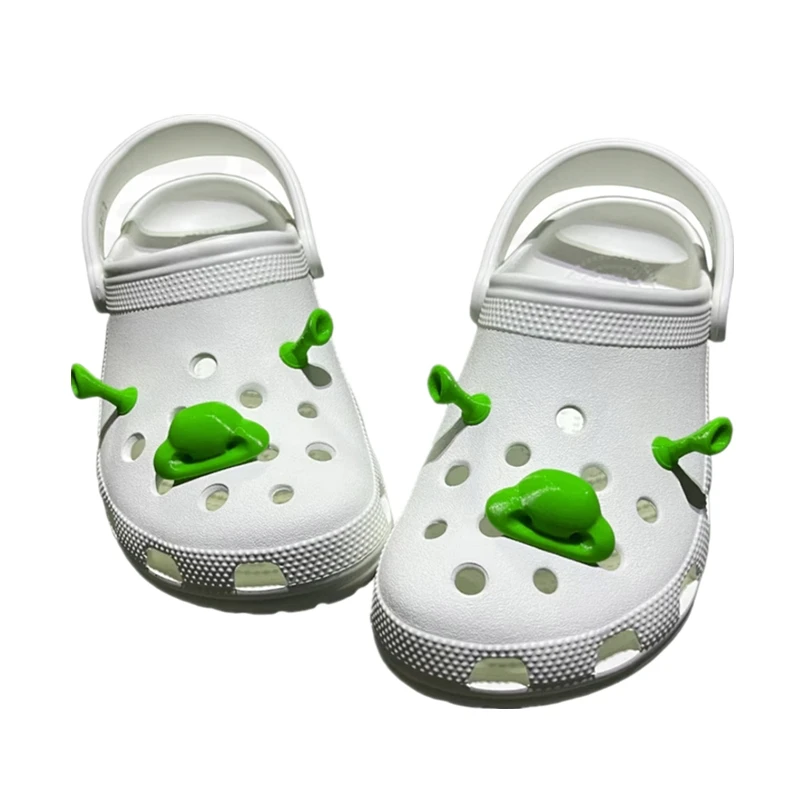 3pcs-set-Cartoon-Shrek-nose-ears-For-Crocs-Charms-Shoe-Charms ...
