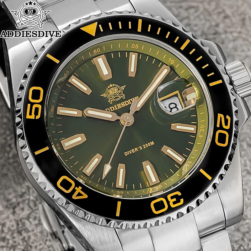 ADDIESDIVE nuevo reloj de buceo de lujo AD2510 para hombre 41mm BGW9 ...