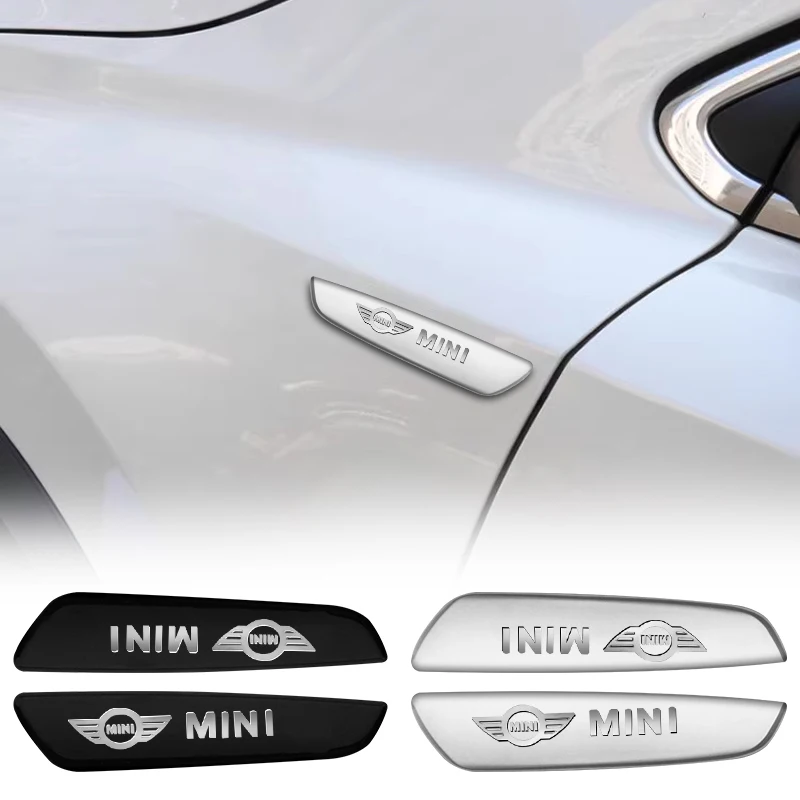2pcs-Car-Side-Fender-Badge-Emblem-Sticker-Decals-For-Mini-Cooper-One-S ...