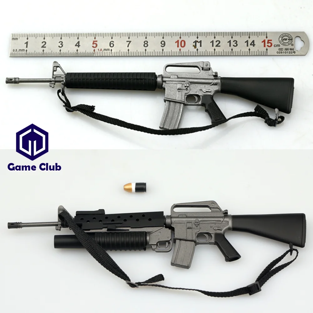 1-6-Scale-M16-Automatic-Rifle-M16A1-M203-Grenade-launcher-M16A2-Gun ...