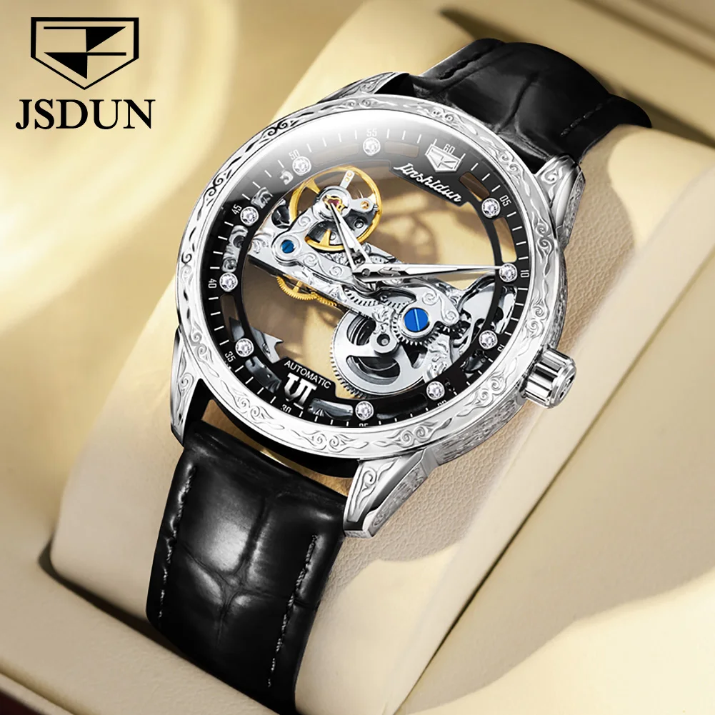 JSDUN-New-High-Quality-Men-s-Watches-Original-Skeleton-Automatic ...