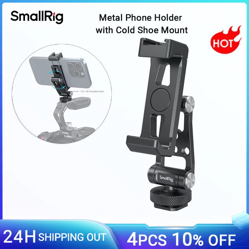 SmallRig-Metal-Phone-Support-with-Cold-Shoe-Mount-Phone-Support-for-DJI ...