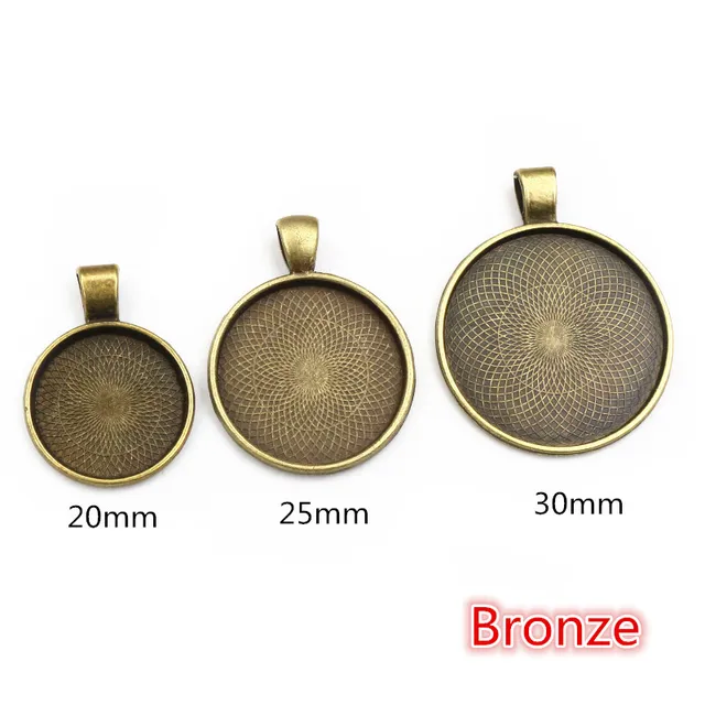 20mm 25mm 30mm Inner Size 10 Colors Plated Classic pattern series Fit ...