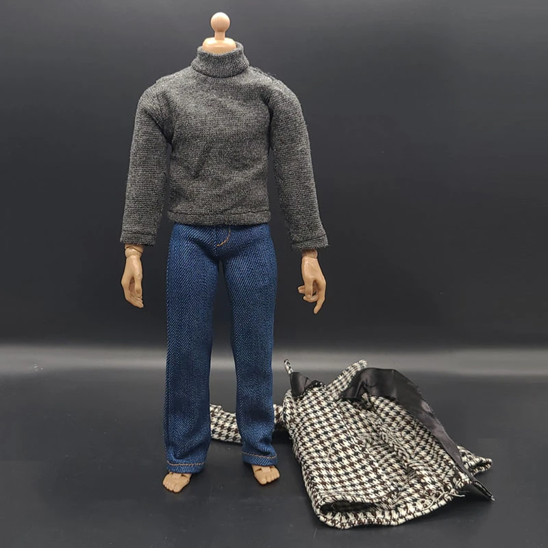 Male Clothes Action Figure 1/6 | Turtleneck Shirt | Clothes Set | Jeans ...