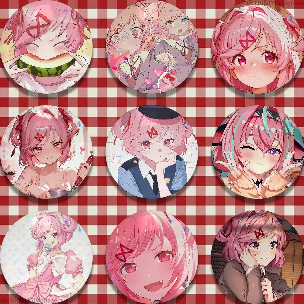 Cartoon Character Natsuki 58mm Badge Brooches on Backpack Clothes ...