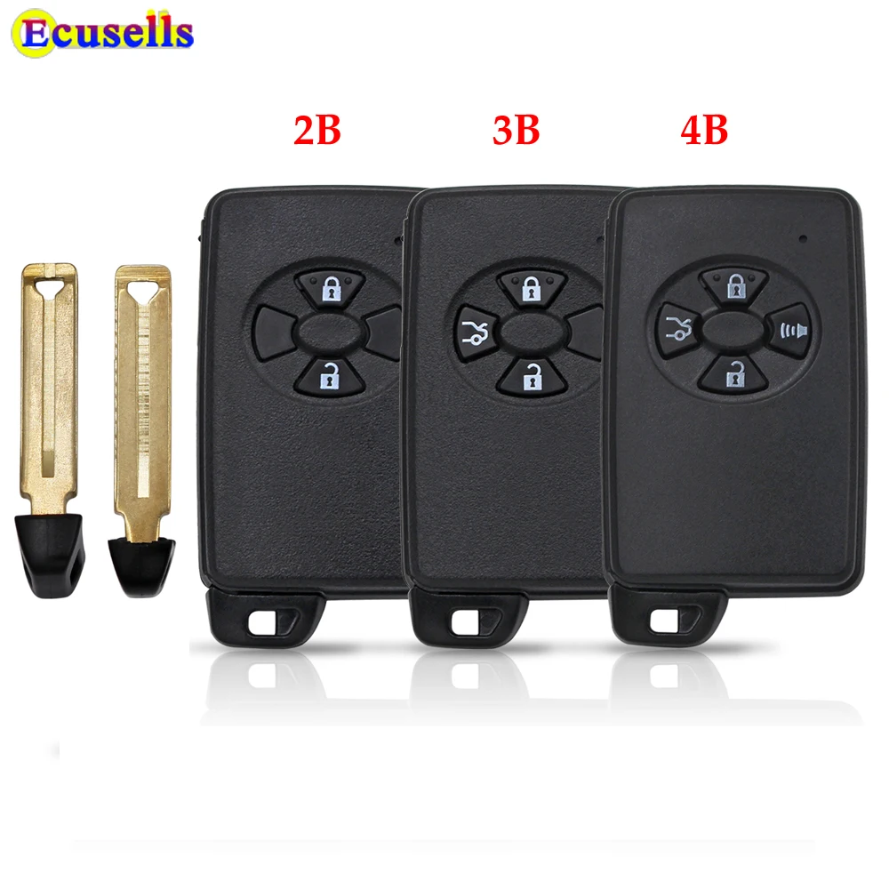 New-Replacement-Key-Case-Ecusells-2-3-4-Button-Smart-Remote-Key-Fob ...