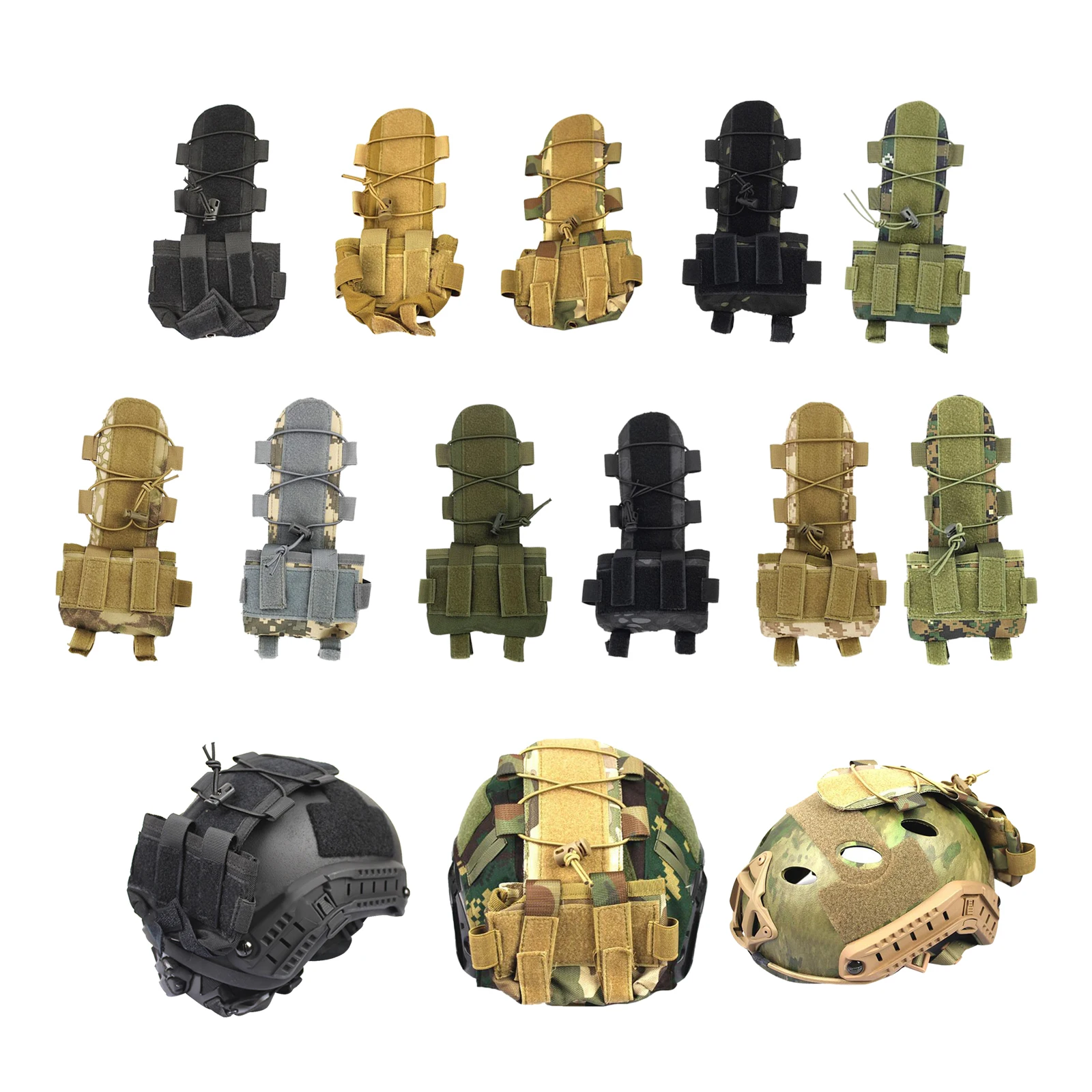 Tactical Pouch MK2 Battery Case For Helmet Airsoft Hunting Camo Battery ...