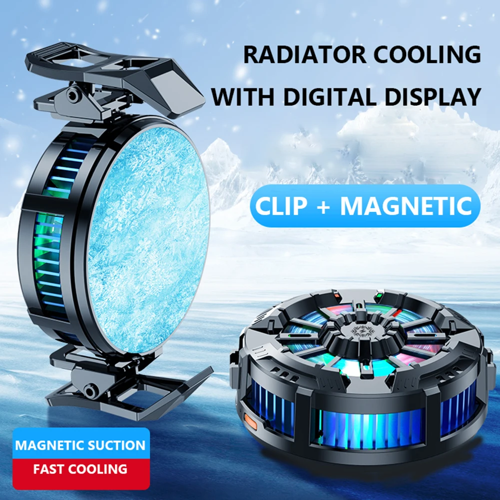 Magnetic-Back-Clip-Mobile-Phone-Radiator-Cooler-with-Digital-Display ...