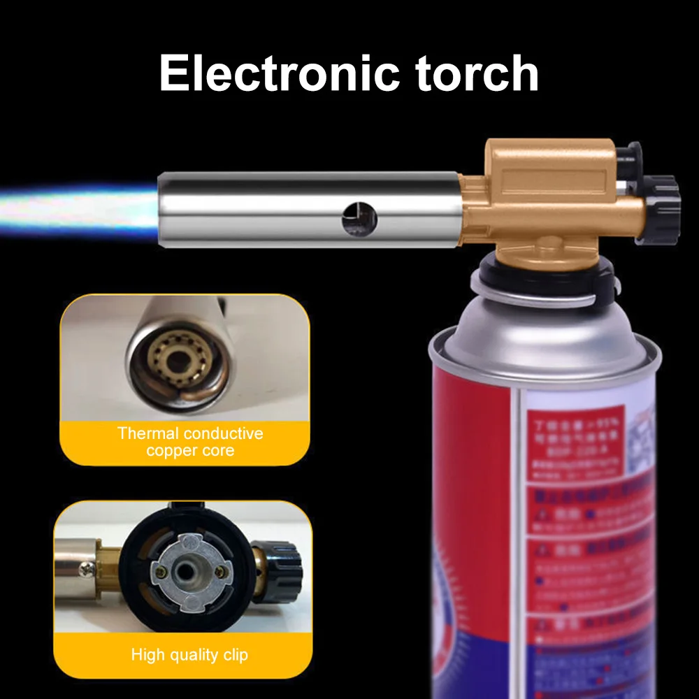 Powerful-Flame-Gun-Metal-Butane-Auto-Ignition-Gun-Solder-Blazing-Torch ...