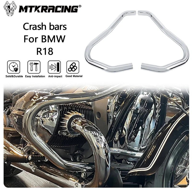 MTKRACING-Crash-bars-For-BMW-R18-2020-2024-Motorcycle-Bumper-Protection ...