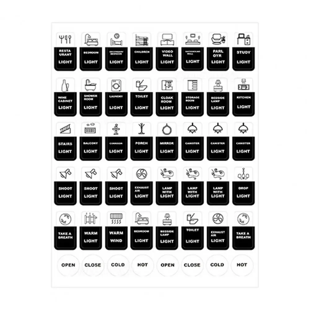 1-Sheet-Push-Button-Icon-Labels-Useful-Household-Stuff-Clear-Icons-for ...