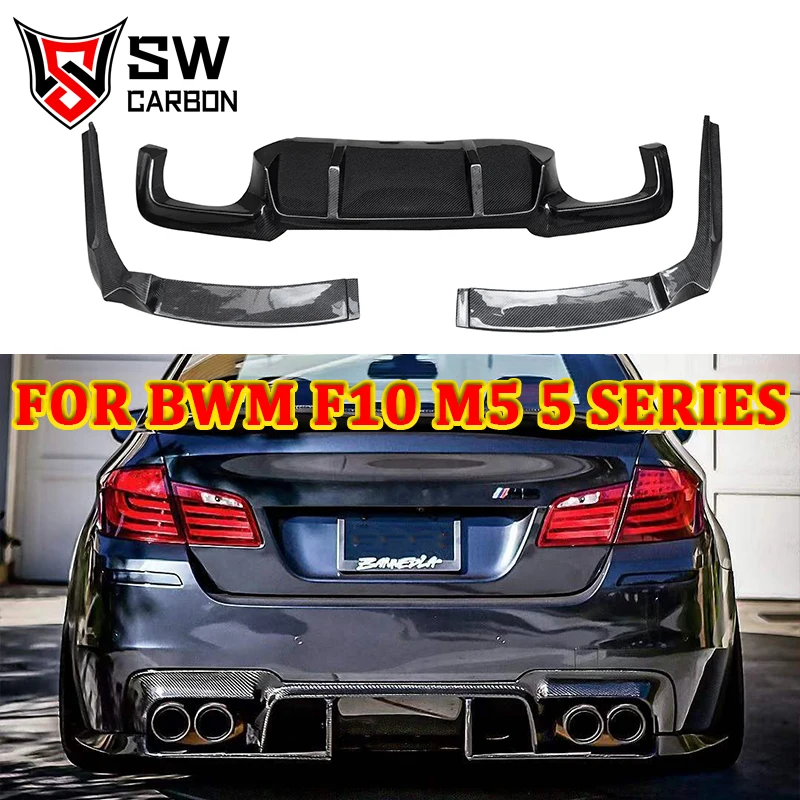 Carbon-Fiber-PSM-Style-Rear-Diffuser-for-BMW-M5-F10-F18-Rear-Bumper-Lip ...