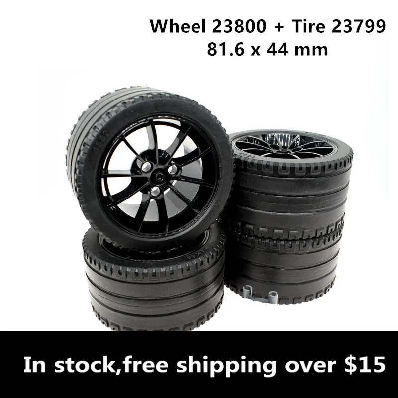 23800-Wheel-62-3mm-x42mm-23799-Tire-81-6-x-44mm-Racing-Large-Brick ...