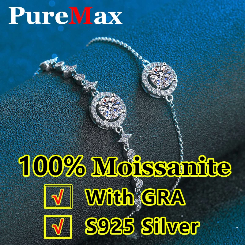 Moissanite-Bracelet-for-Women-S925-Sterling-Silver-D-Color-Moissanite-Bracelet-Simple-Light ...