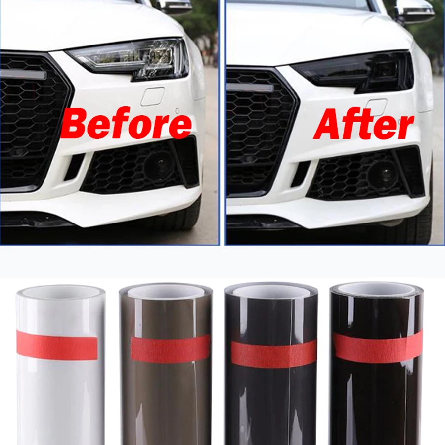 8-Color-Car-Light-Headlight-Taillight-Tint-Vinyl-Film-Headlight-Foil ...
